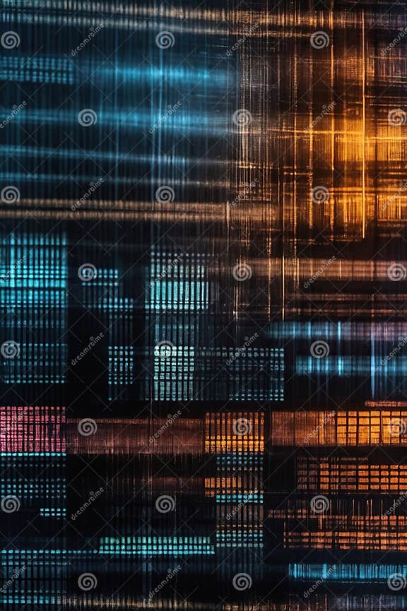 Digital Pixelated or Bit Patterns Symbolizing Data and Communication. Stock Photo - Image of ...