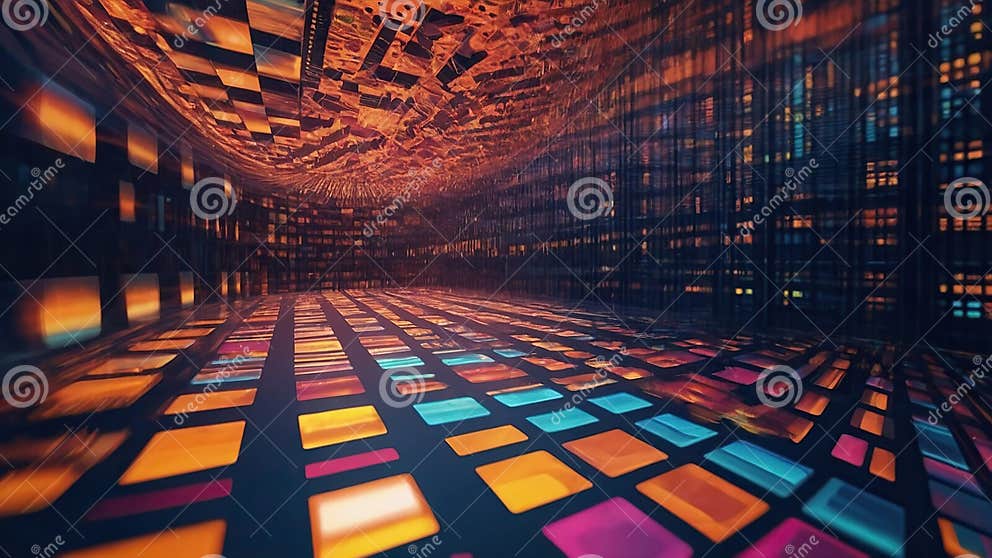 Digital Pixelated or Bit Patterns Symbolizing Data and Communication ...