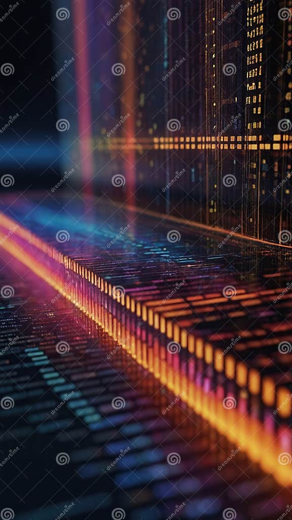 Digital Pixelated or Bit Patterns Symbolizing Data and Communication ...