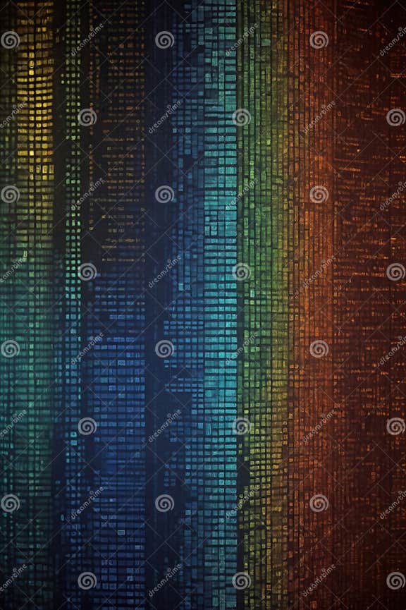 Digital Pixelated or Bit Patterns Symbolizing Data and Communication ...