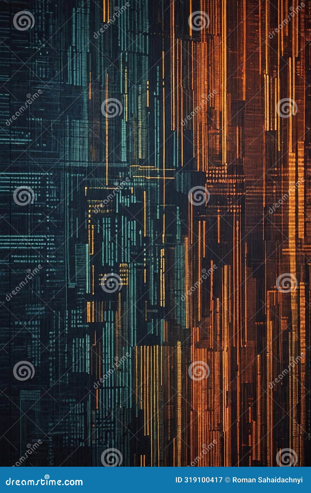 Digital Pixelated or Bit Patterns Symbolizing Data and Communication ...