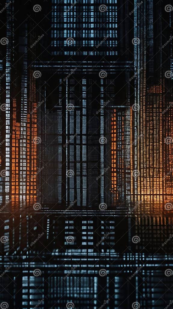 Digital Pixelated or Bit Patterns Symbolizing Data and Communication ...