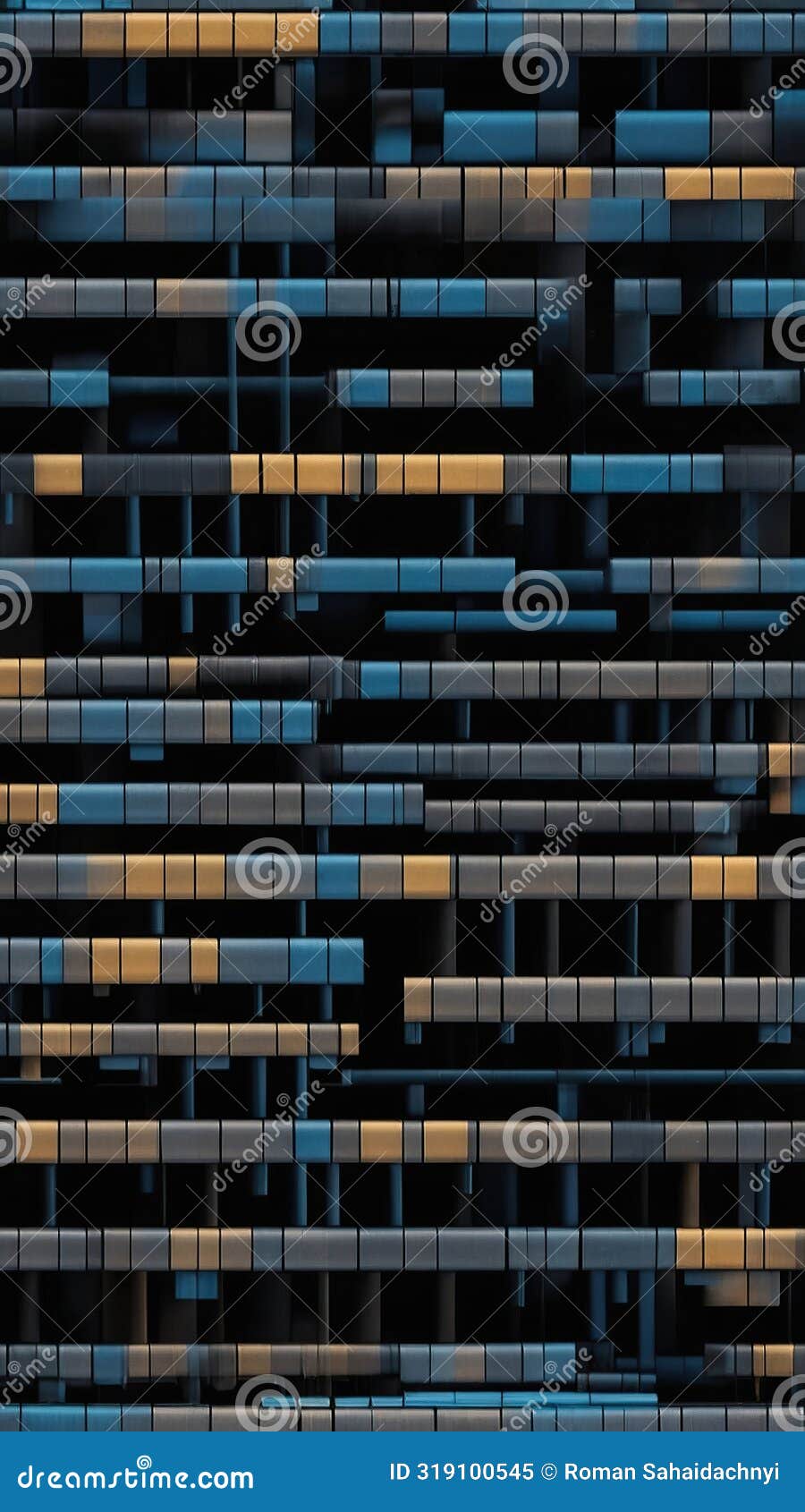 Digital Pixelated or Bit Patterns Symbolizing Data and Communication ...