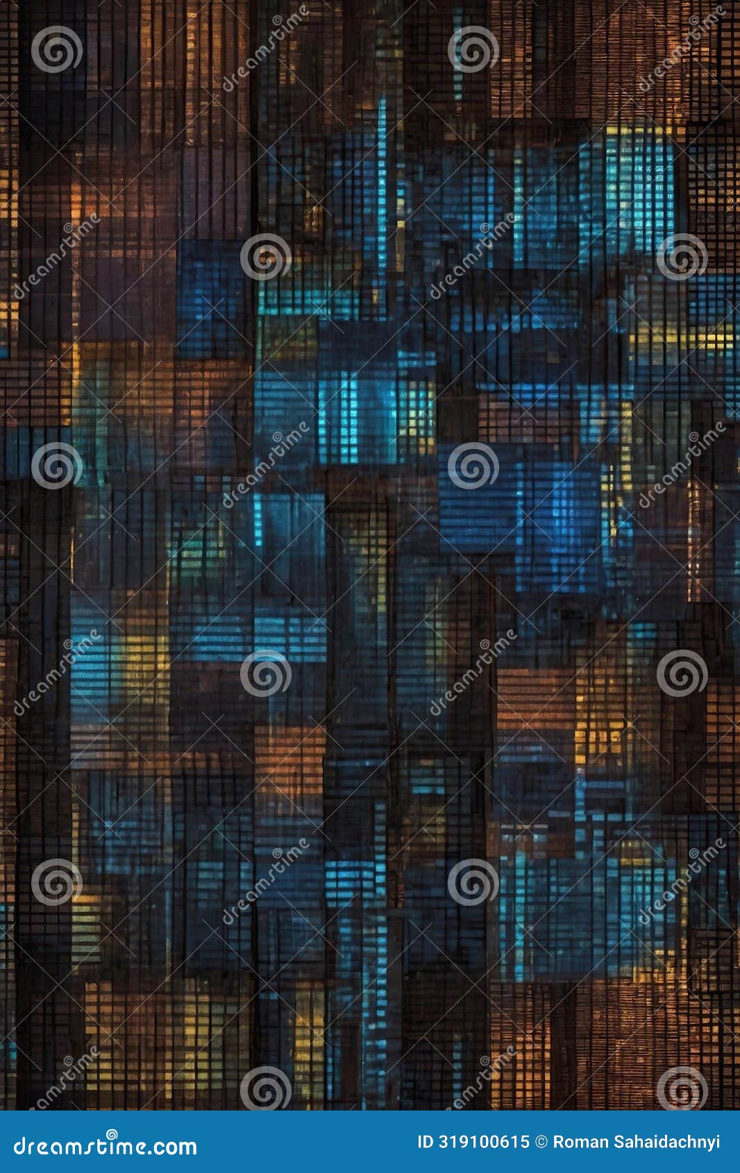 Digital Pixelated or Bit Patterns Symbolizing Data and Communication ...