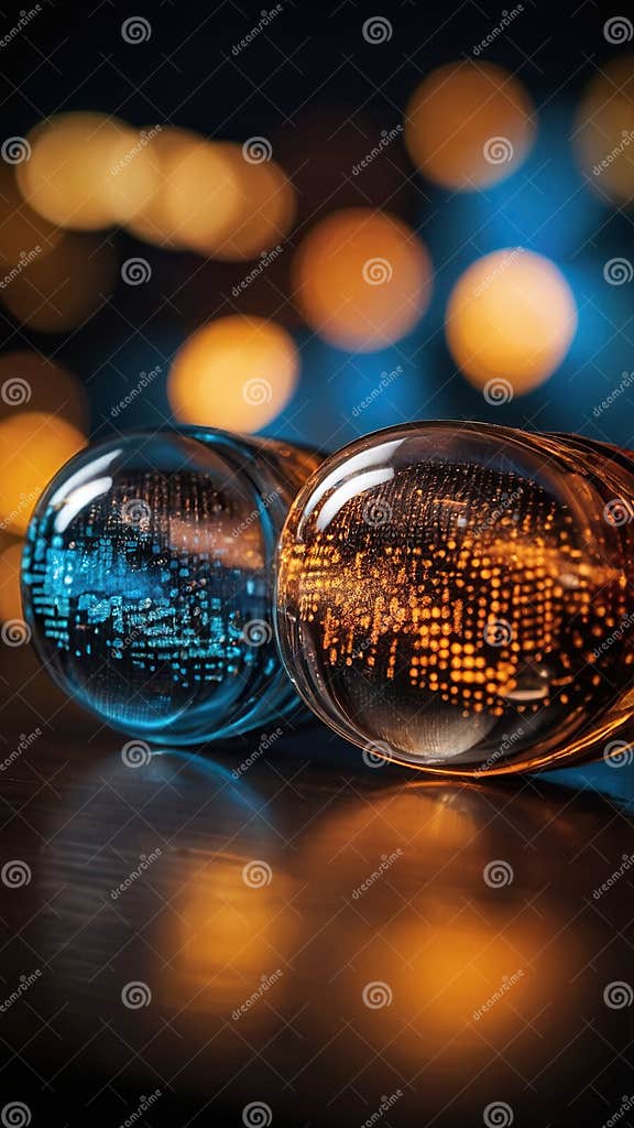 Digital Pixelated or Bit Patterns Symbolizing Data and Communication ...