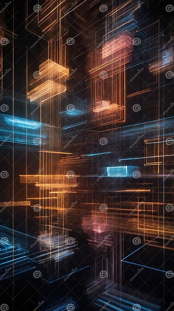 Digital Pixelated or Bit Patterns Symbolizing Data and Communication ...