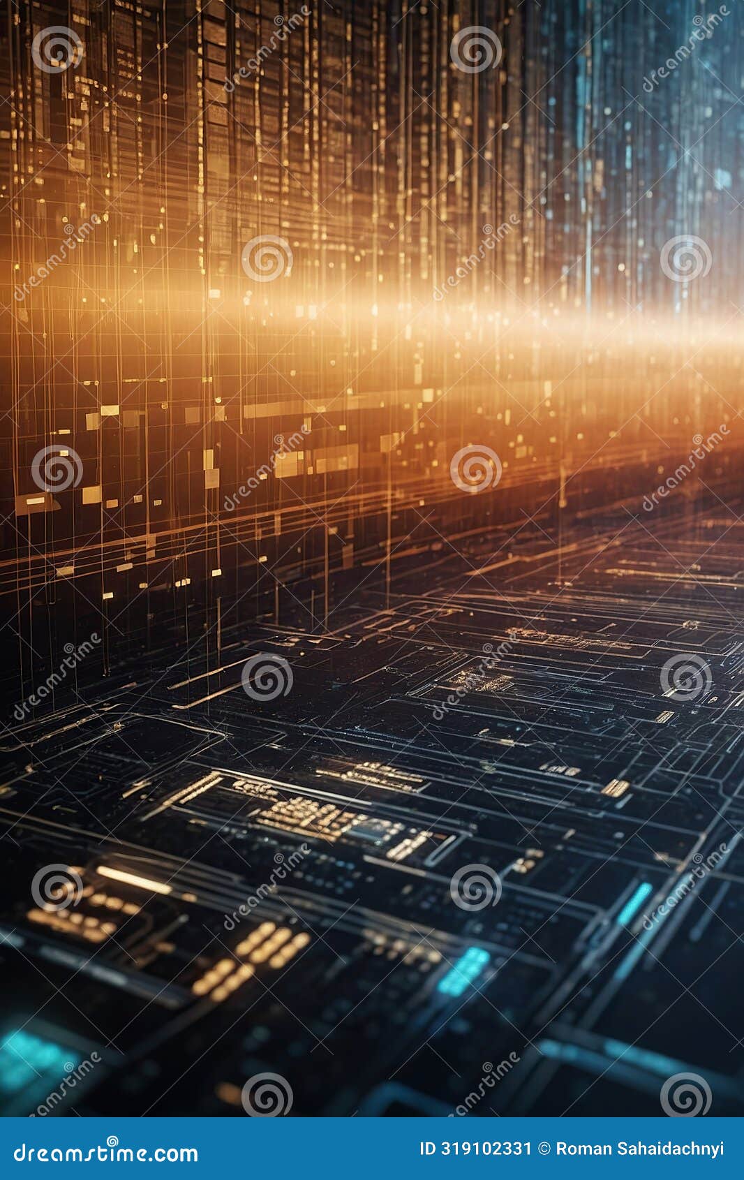 Digital Pixelated or Bit Patterns Symbolizing Data and Communication ...