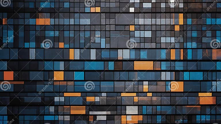 Digital Pixelated or Bit Patterns Symbolizing Data and Communication ...