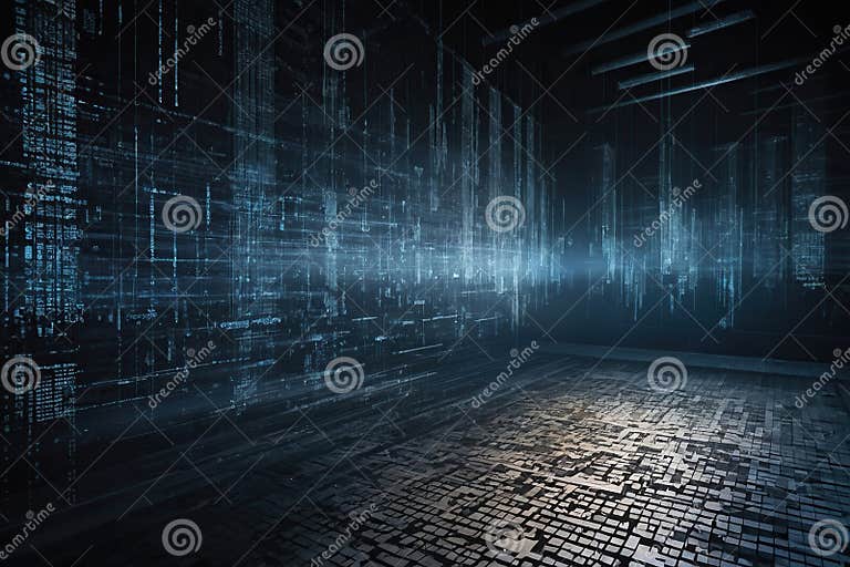 Digital Pixelated or Bit Patterns Symbolizing Data and Communication ...