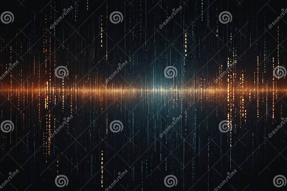 Digital Pixelated or Bit Patterns Symbolizing Data and Communication ...