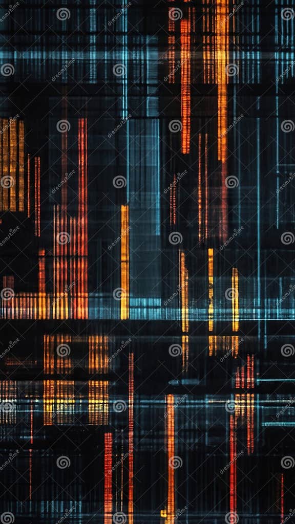 Digital Pixelated or Bit Patterns Symbolizing Data and Communication. Stock Image - Image of ...