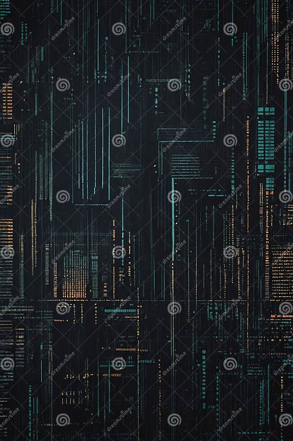 Digital Pixelated or Bit Patterns Symbolizing Data and Communication ...