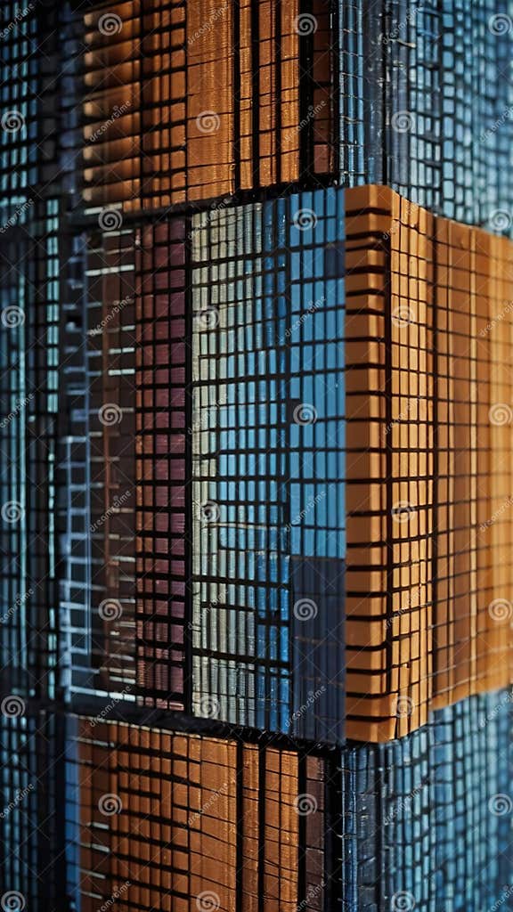 Digital Pixelated or Bit Patterns Symbolizing Data and Communication ...