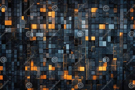 Digital Pixelated or Bit Patterns Symbolizing Data and Communication ...