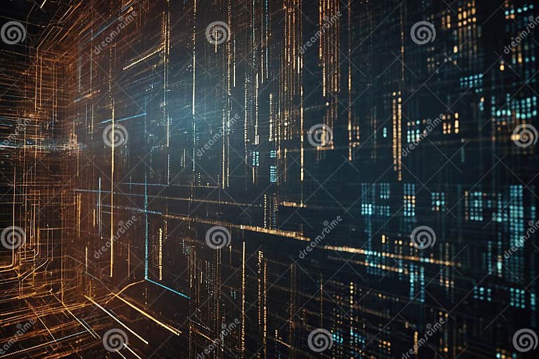 Digital Pixelated or Bit Patterns Symbolizing Data and Communication ...