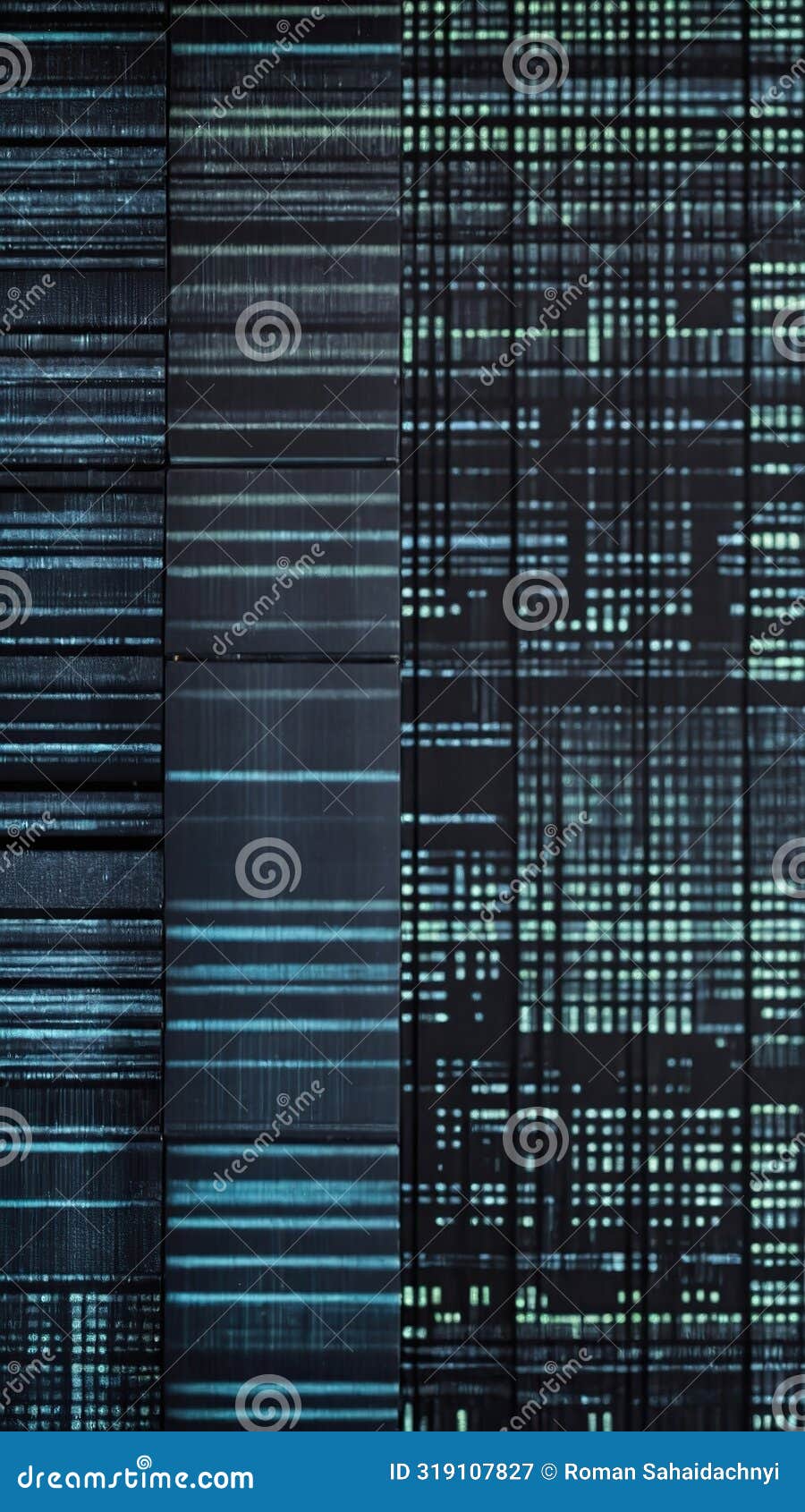 Digital Pixelated or Bit Patterns Symbolizing Data and Communication ...