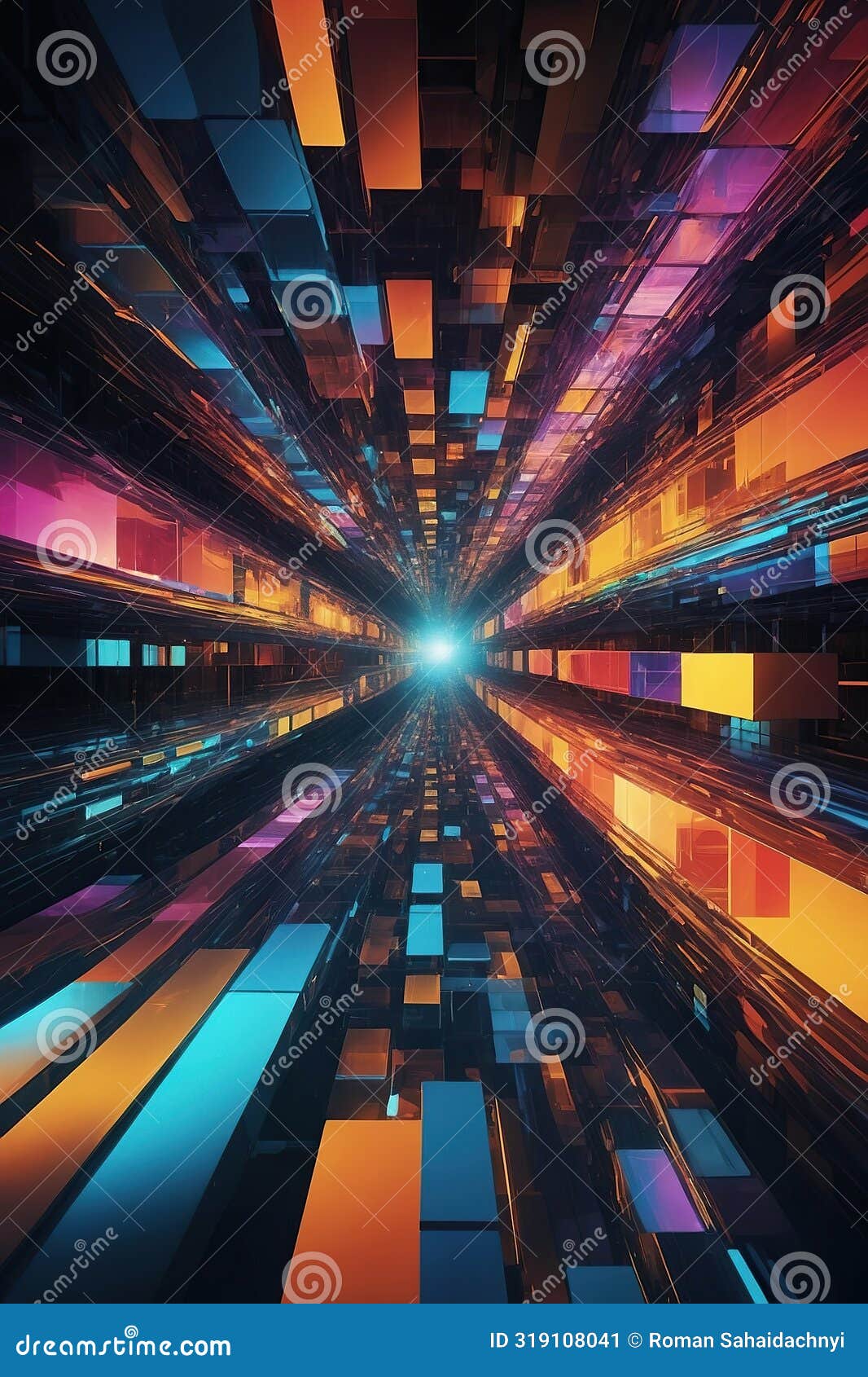 Digital Pixelated or Bit Patterns Symbolizing Data and Communication ...