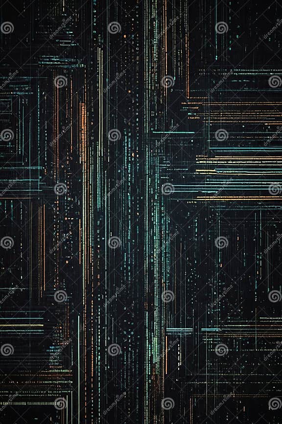 Digital Pixelated or Bit Patterns Symbolizing Data and Communication. Stock Image - Image of ...