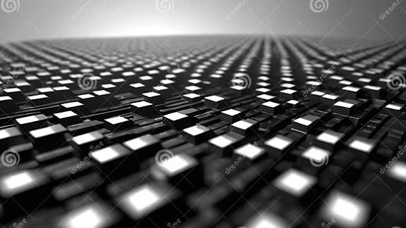 Digital Pixelated or Bit Patterns Symbolizing Data and Communication. Stock Illustration ...