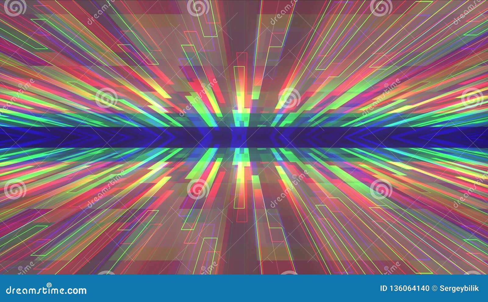 Techno Rainbow Background