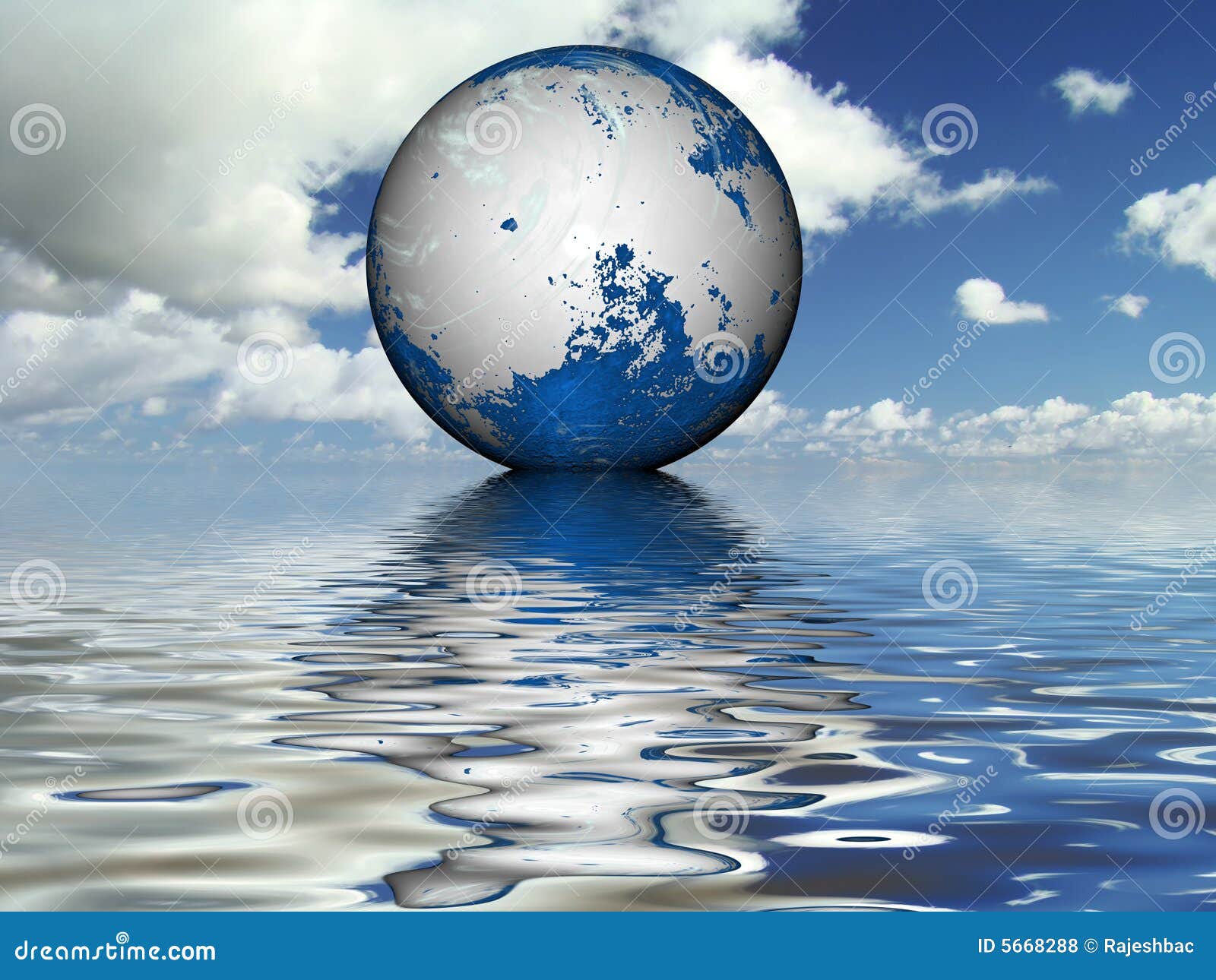 Digital planet stock illustration. Illustration of earth - 5668288