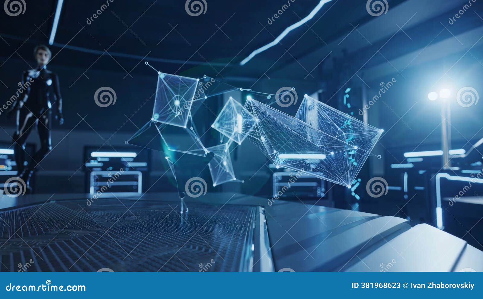 Advanced Plexus Fantasy Abstract Technology And Engineering Background ...