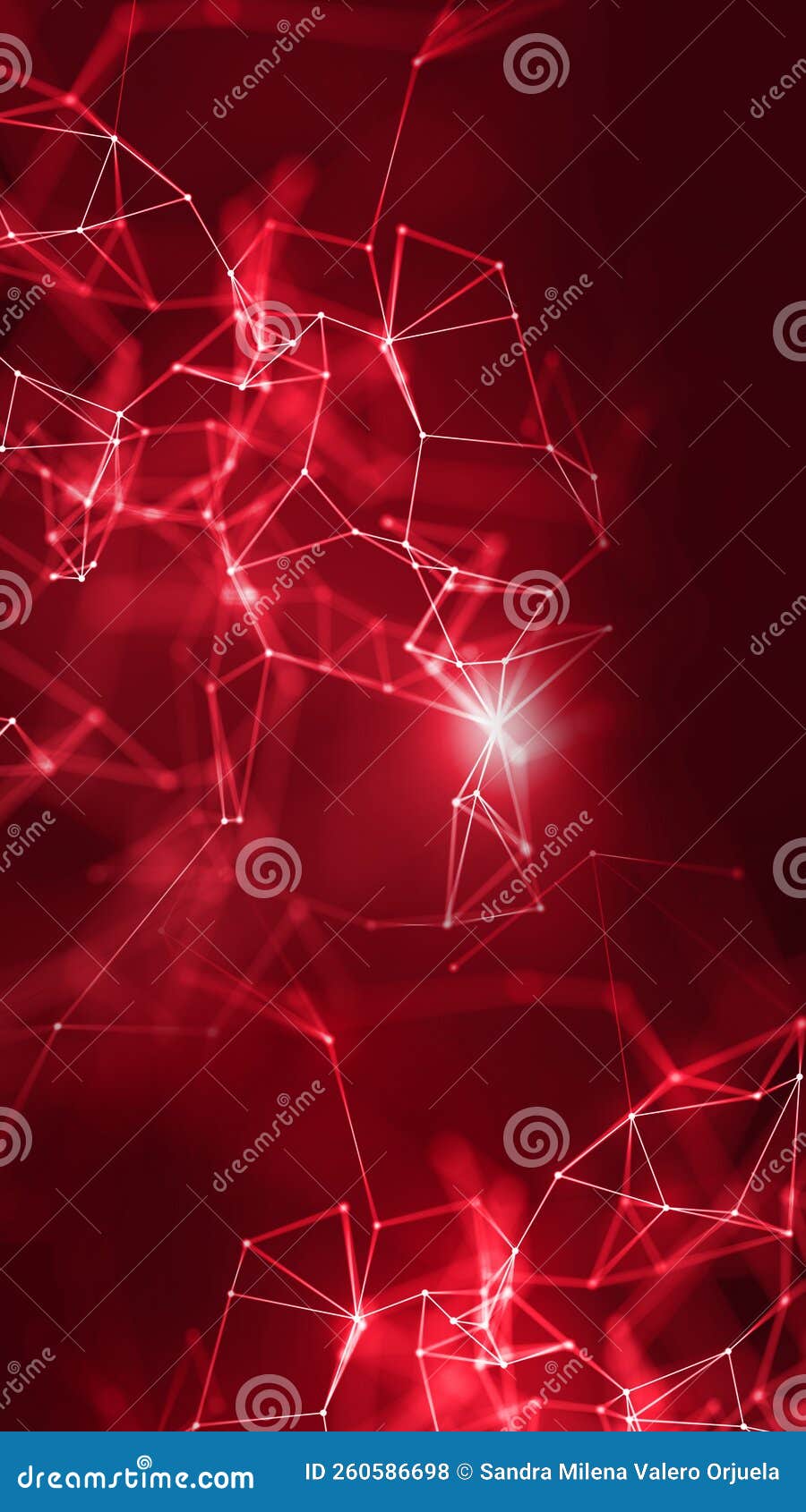 Digital Plexus Background, Big Data Visualization. Futuristic Virtual ...