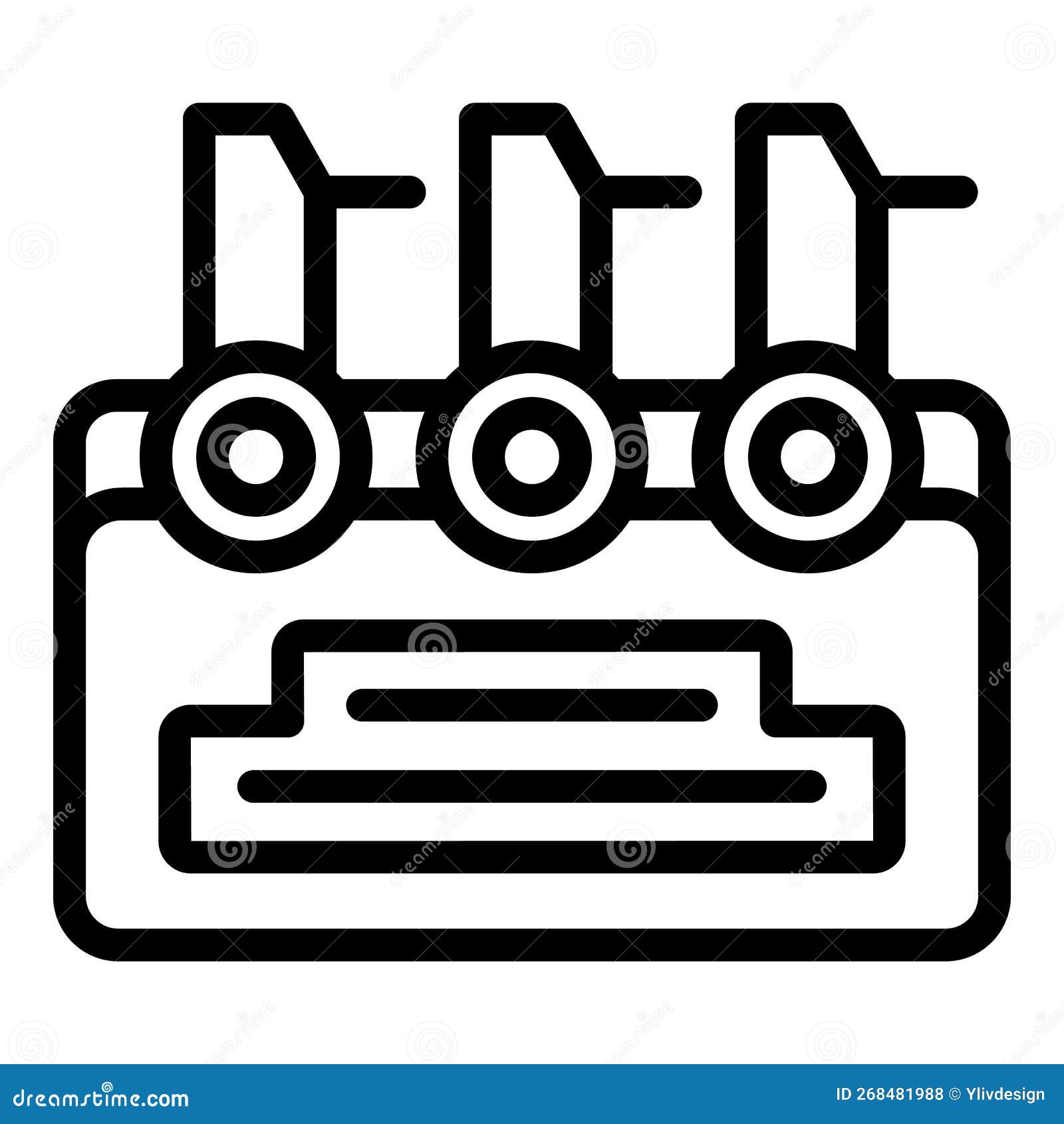 Digital Plotter Icon Outline Vector. Printer Machine Stock Vector ...