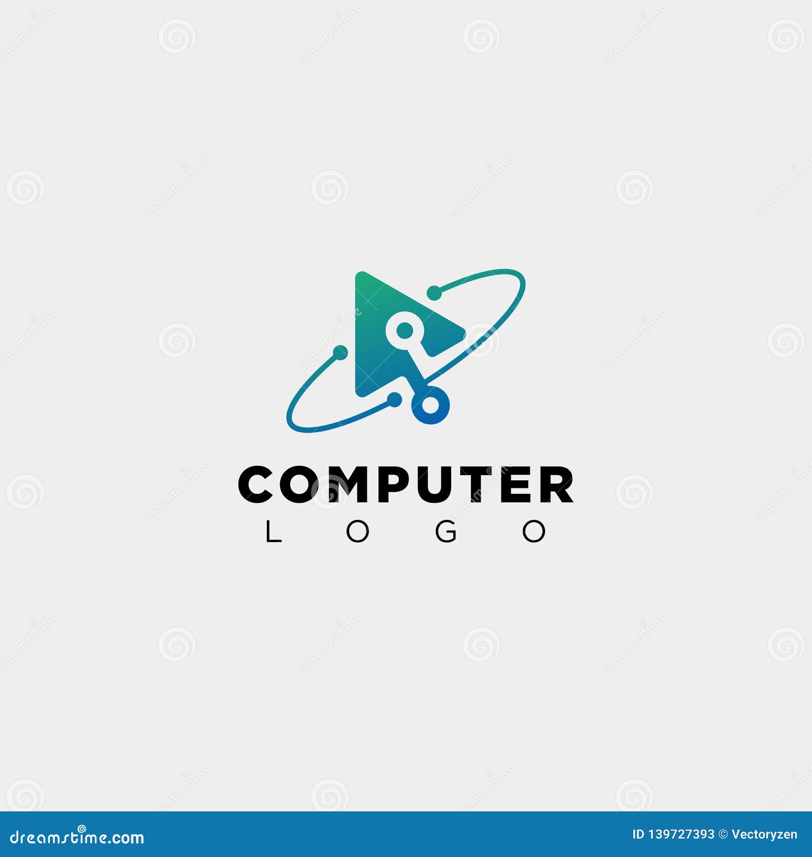 Digital Pointer Technology Creative Logo Template Vector Illustration Icon Element Stock Vector ...