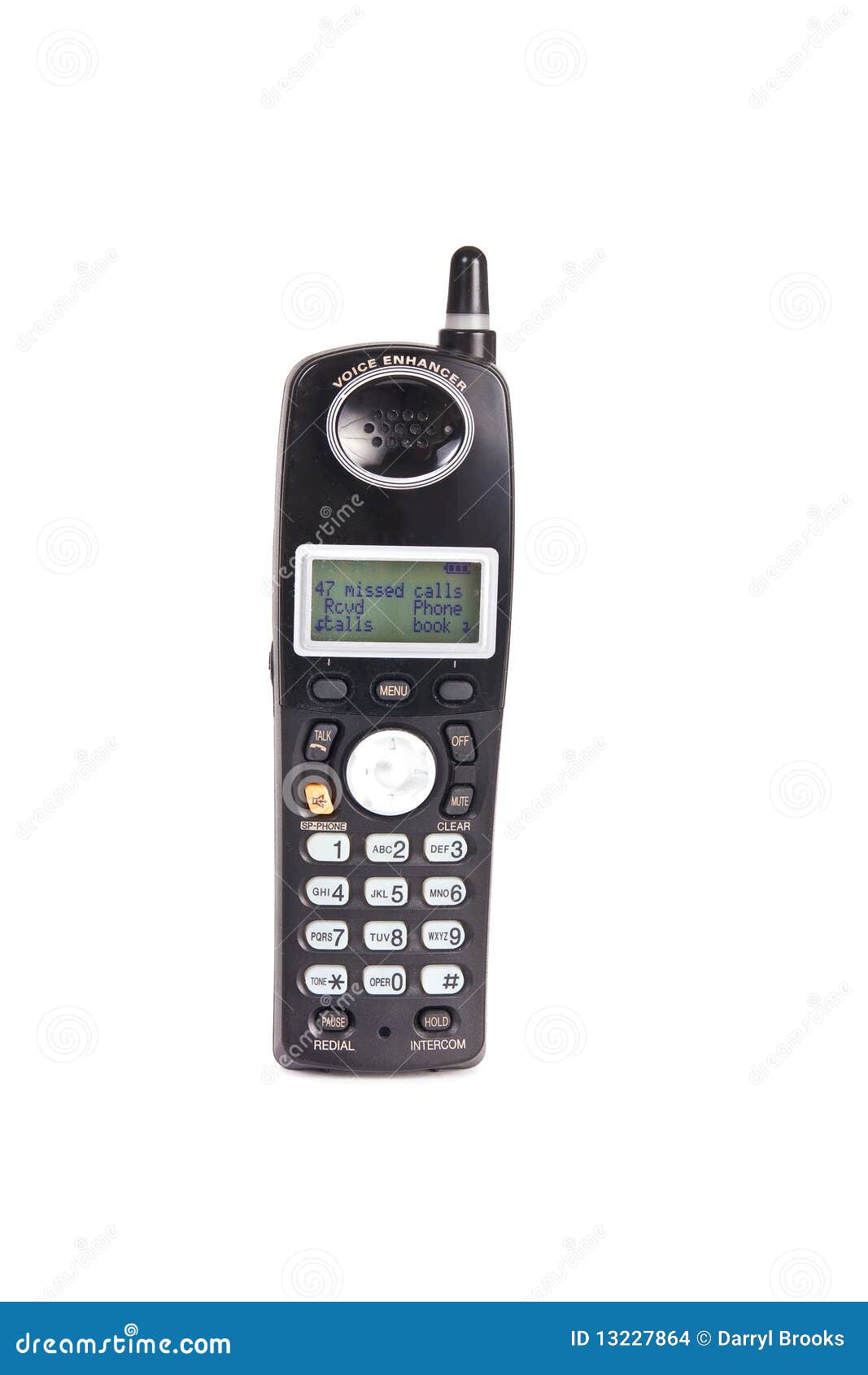 Digital Portable Phone on White Stock Photo - Image of technology, call ...