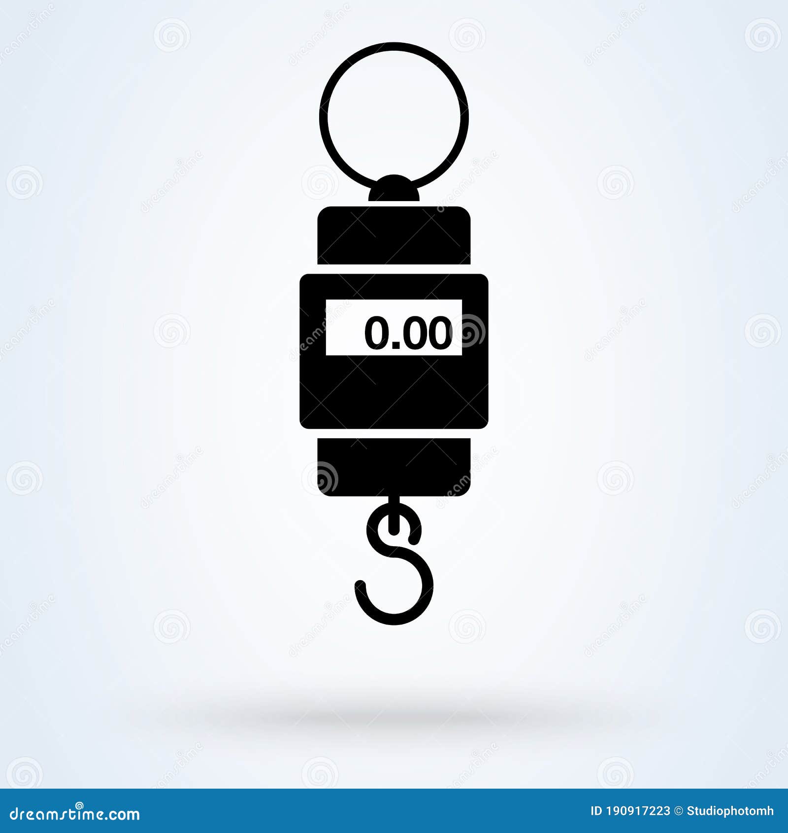Digital Portable Weighing Scale. Vector Simple Modern Icon Design ...