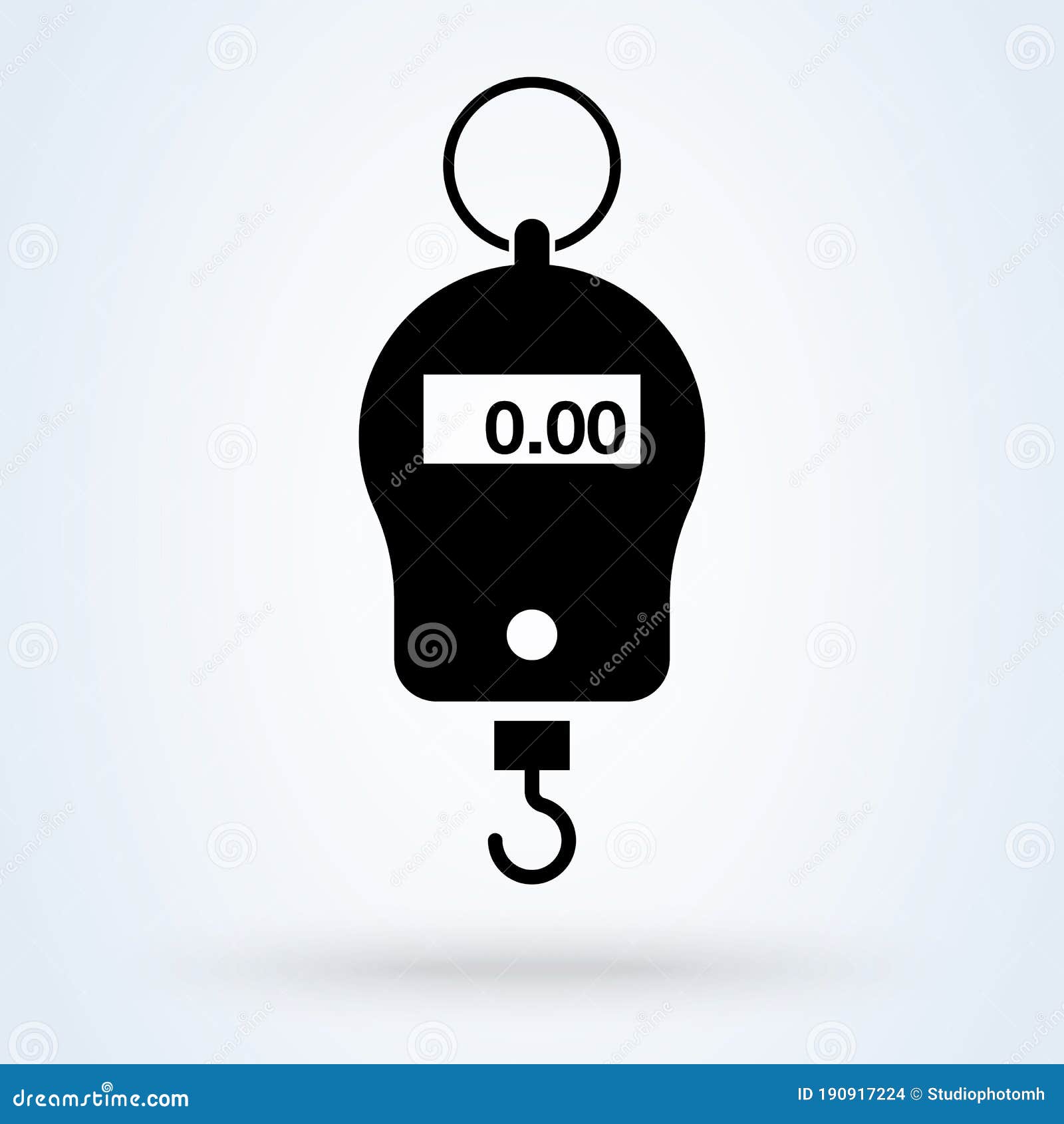 Digital Portable Weighing Scale. Vector Simple Modern Icon Design ...