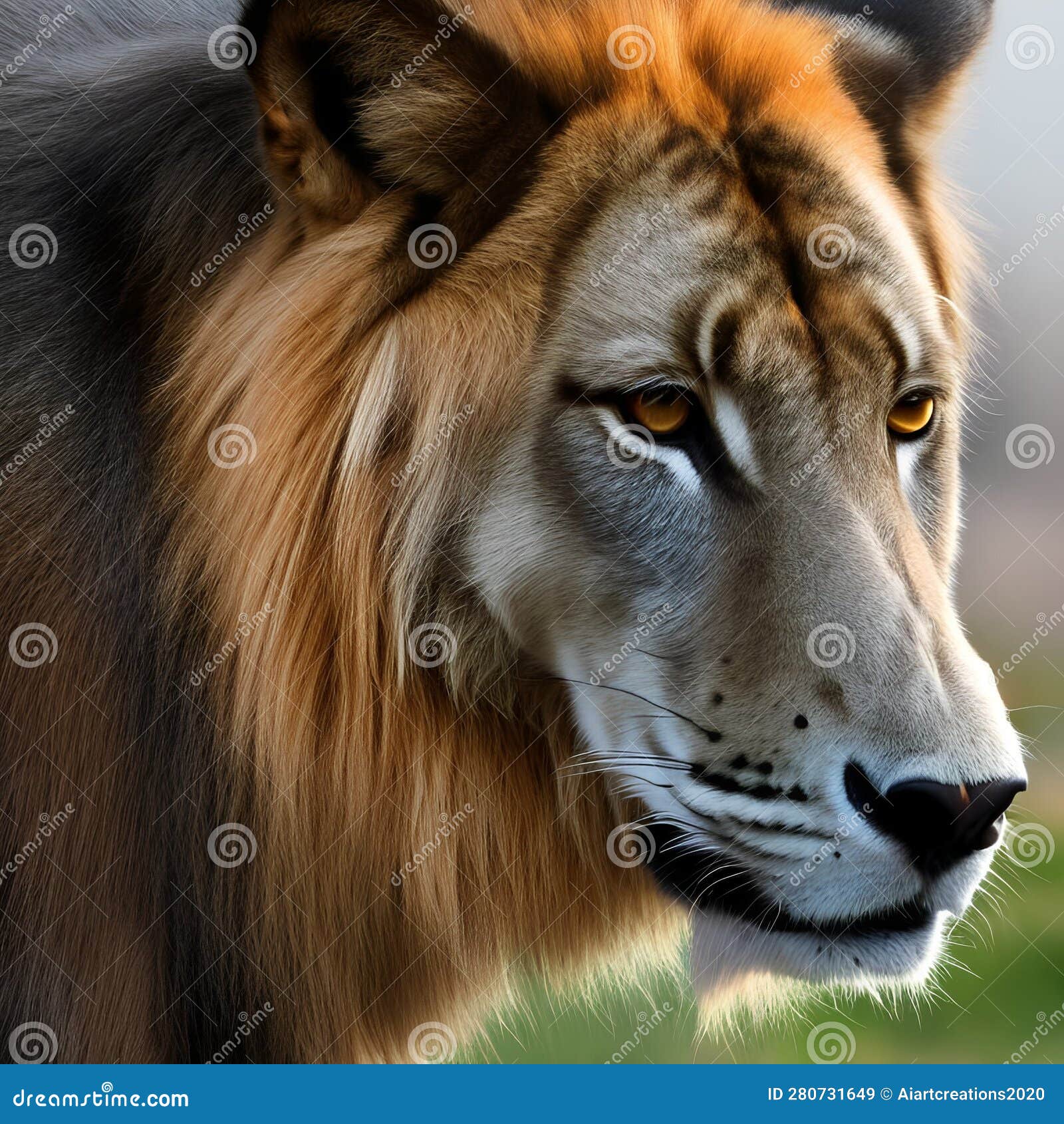 A Digital Portrait of a Mythical Creature, Combining Elements of ...