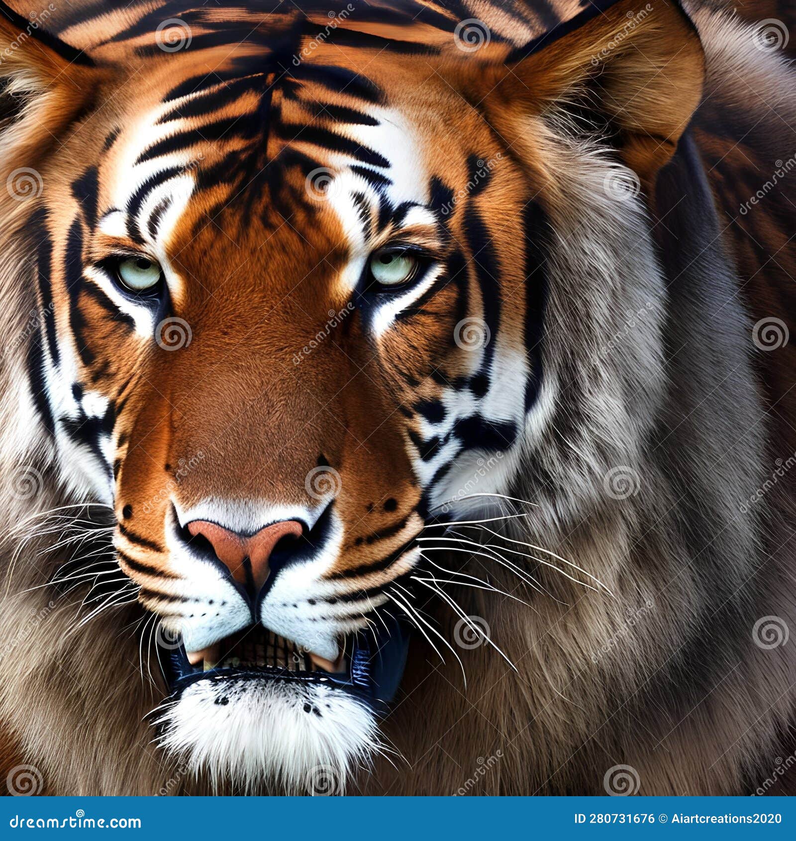 A Digital Portrait of a Mythical Creature, Combining Elements of ...