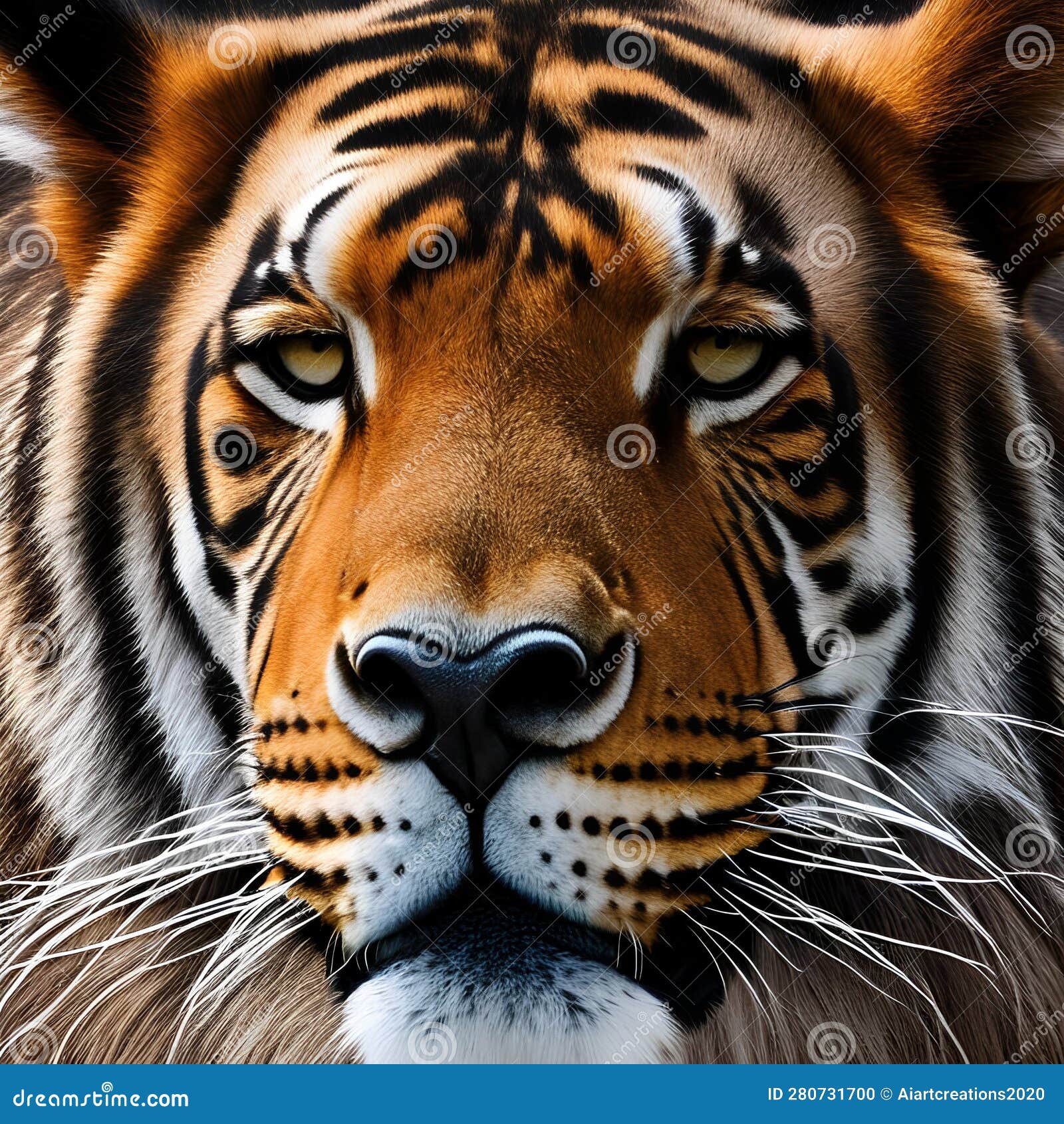 A Digital Portrait Of A Mythical Creature, Combining Elements Of ...