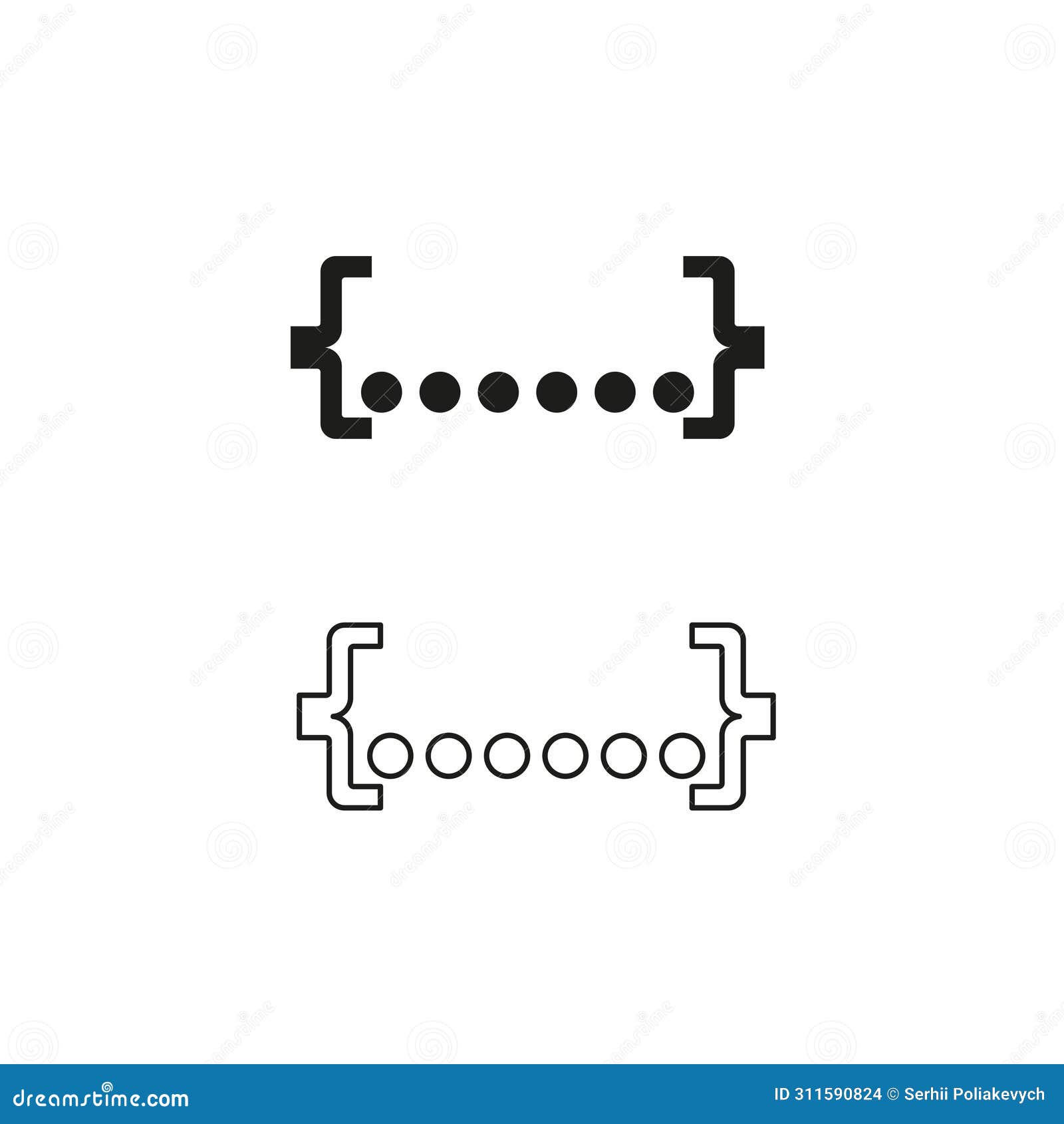 Digital Ports Vector Icons. Connection Interface Symbol. Technology ...