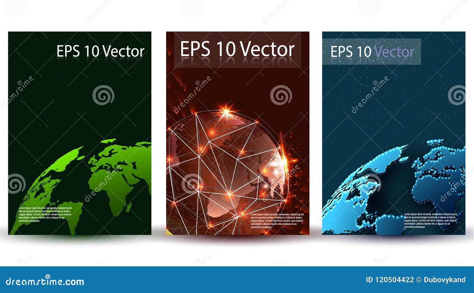 Digital Poster with it Communications Promotion Stock Illustration ...