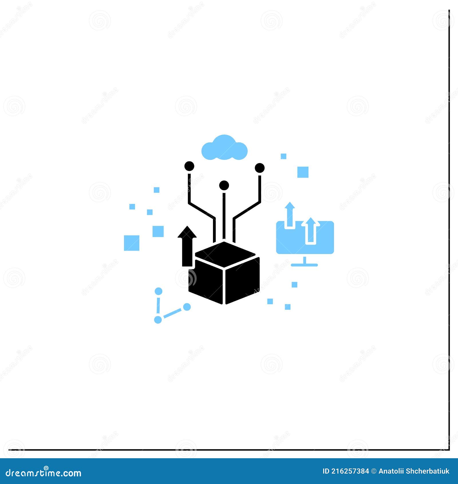 Digital Potential Glyph Icon Stock Vector - Illustration of system ...