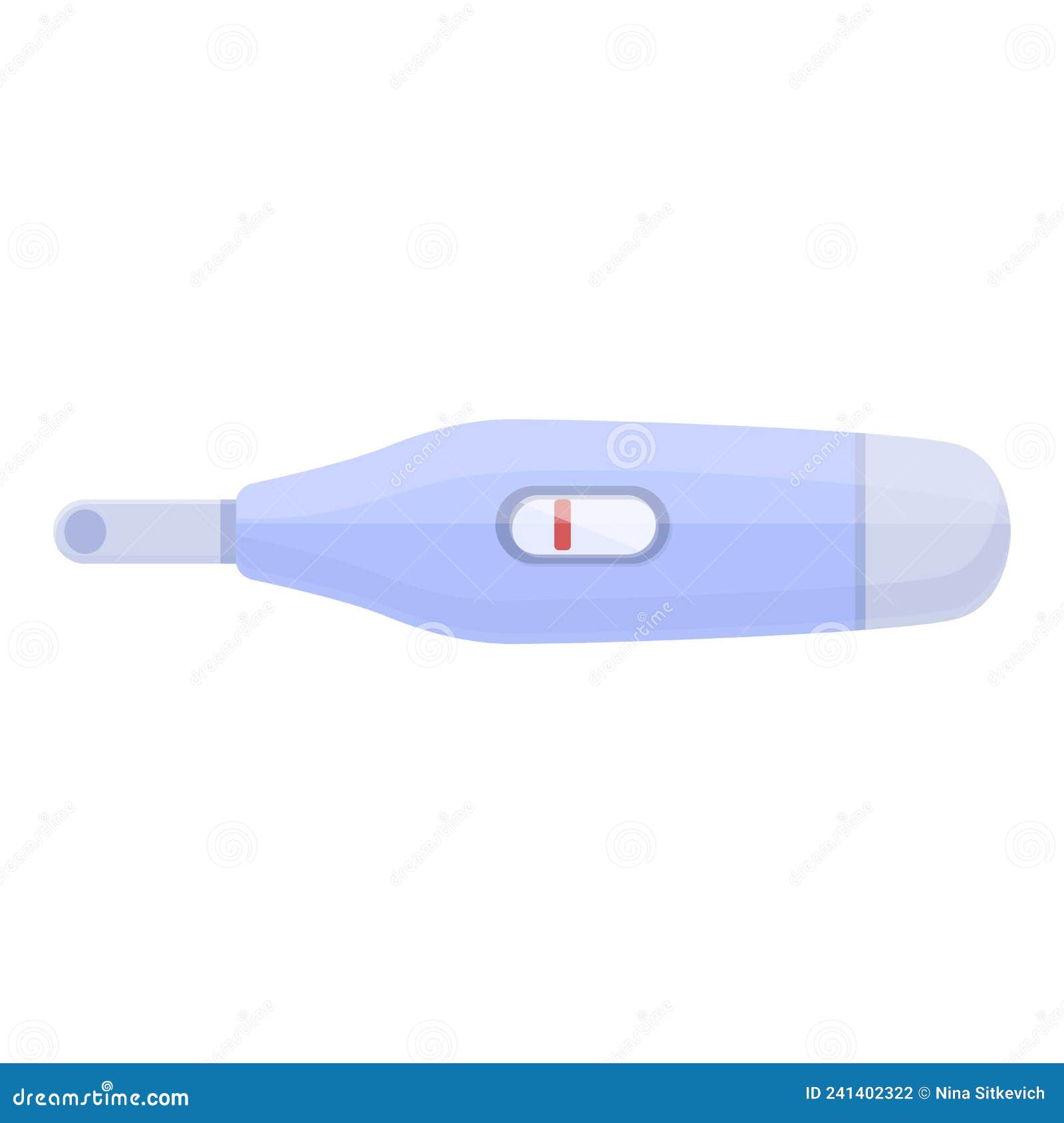 Digital Pregnancy Icon Cartoon Vector Pregnant Test Stock Vector
