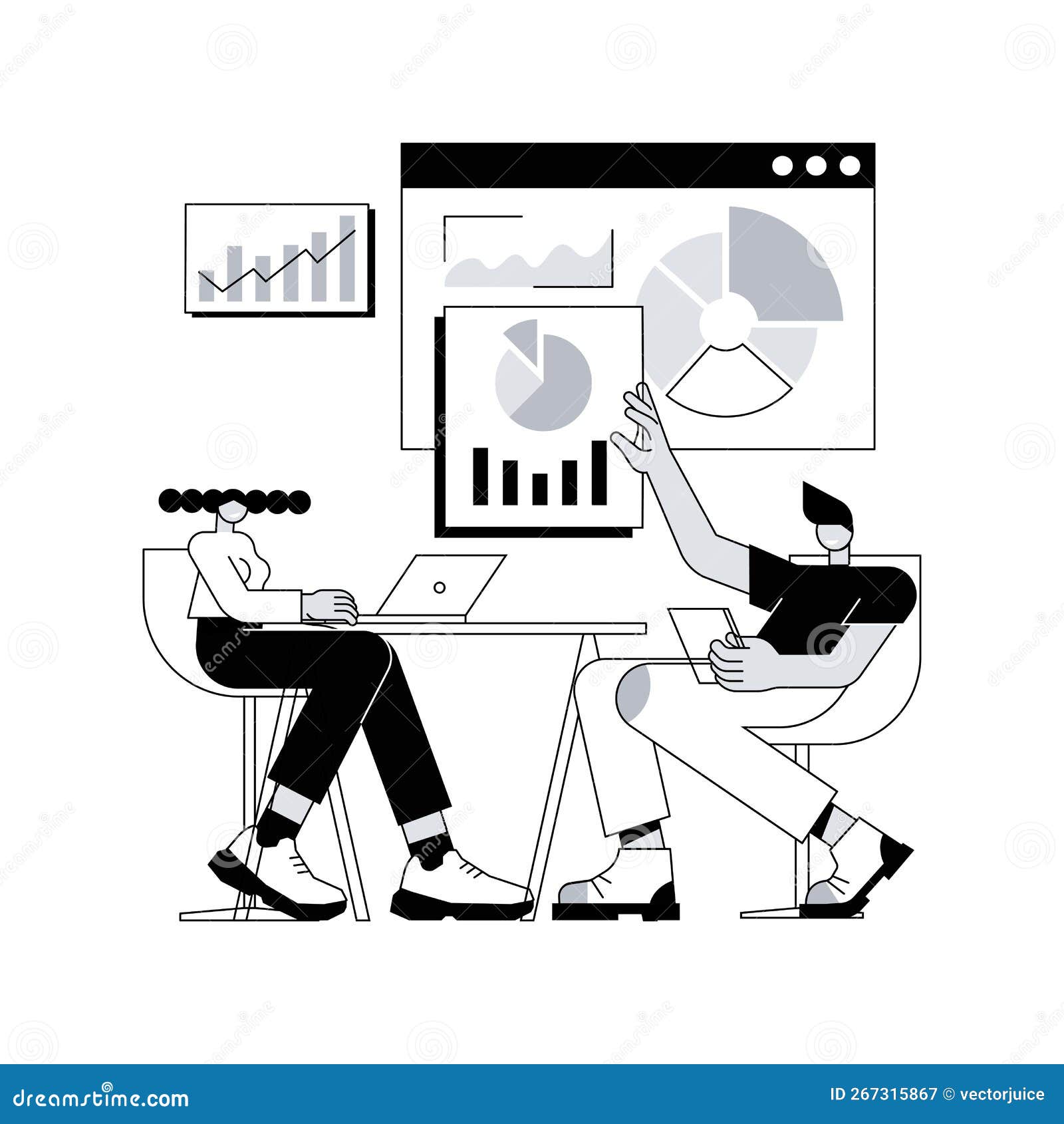 Digital Presentation Abstract Concept Vector Illustration Stock Vector ...