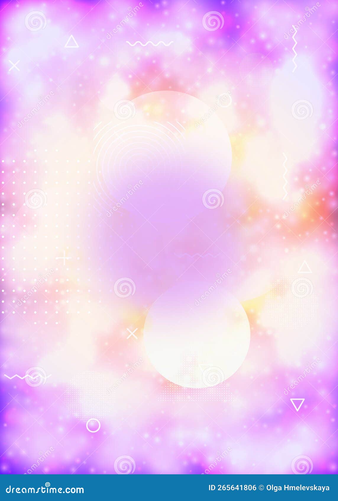 Digital Presentation. Shiny Screen. Blue Light Shape Stock Vector ...