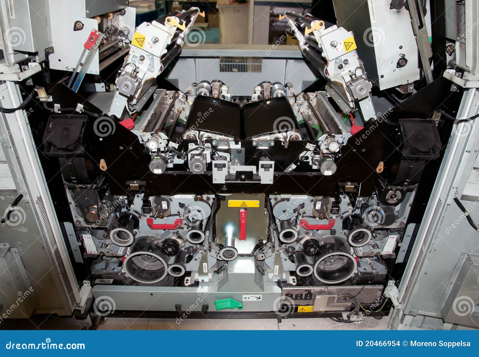 Digital Press Printing Machine Stock Photo - Image of large ...