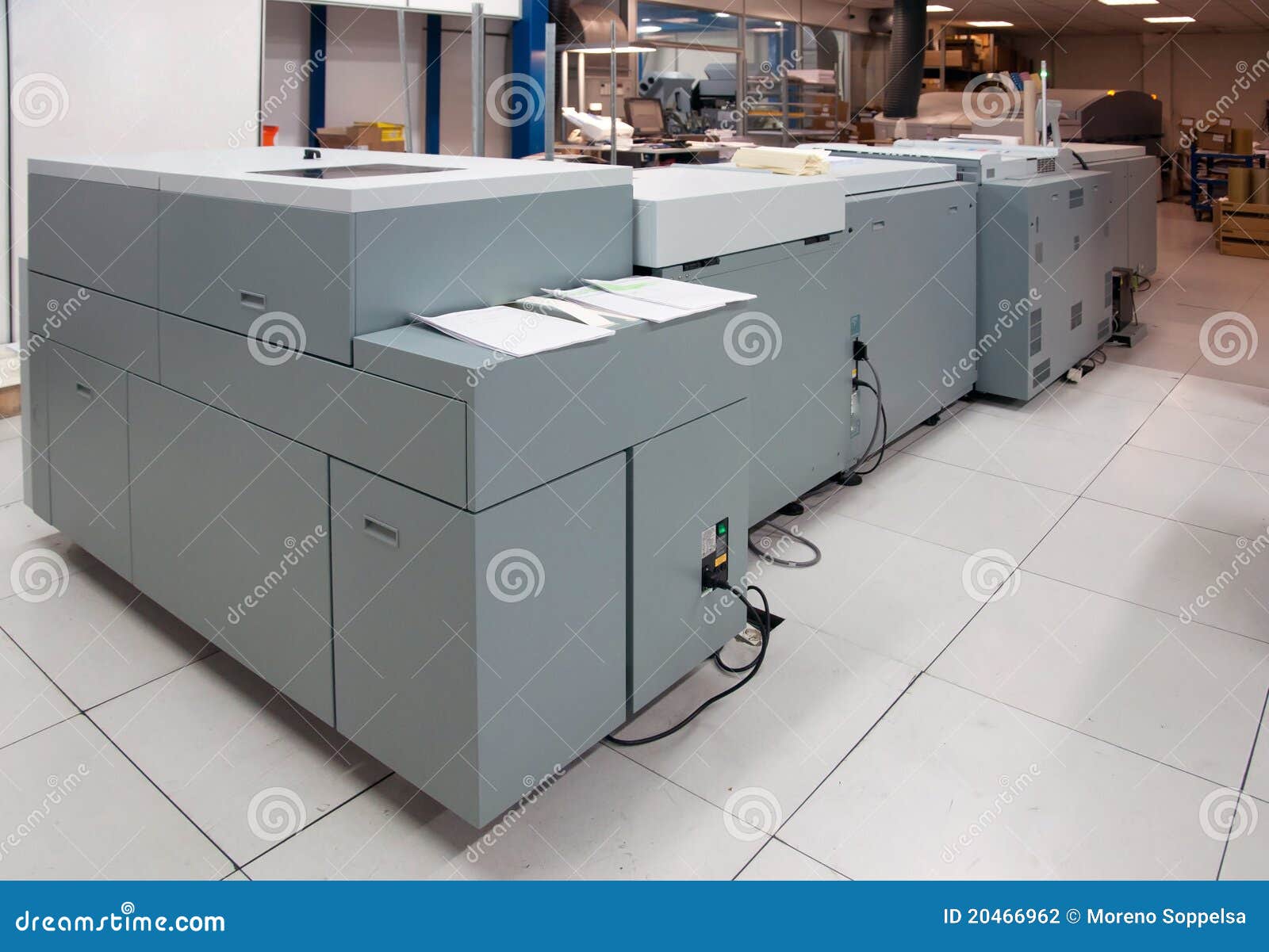 Digital Press Printing Machine Stock Photo - Image of digital, colour ...
