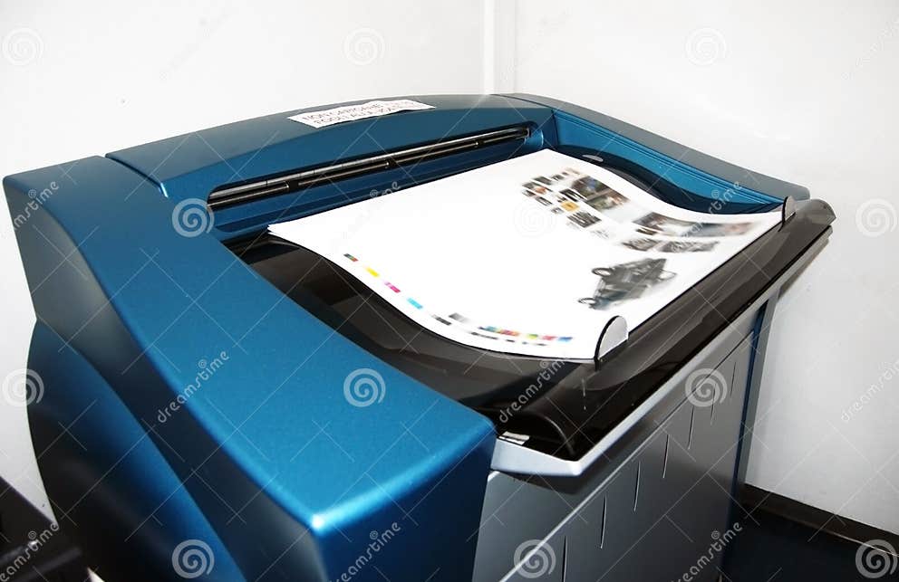 Digital Press Printing - Proofs Stock Image - Image of proofing, paper ...