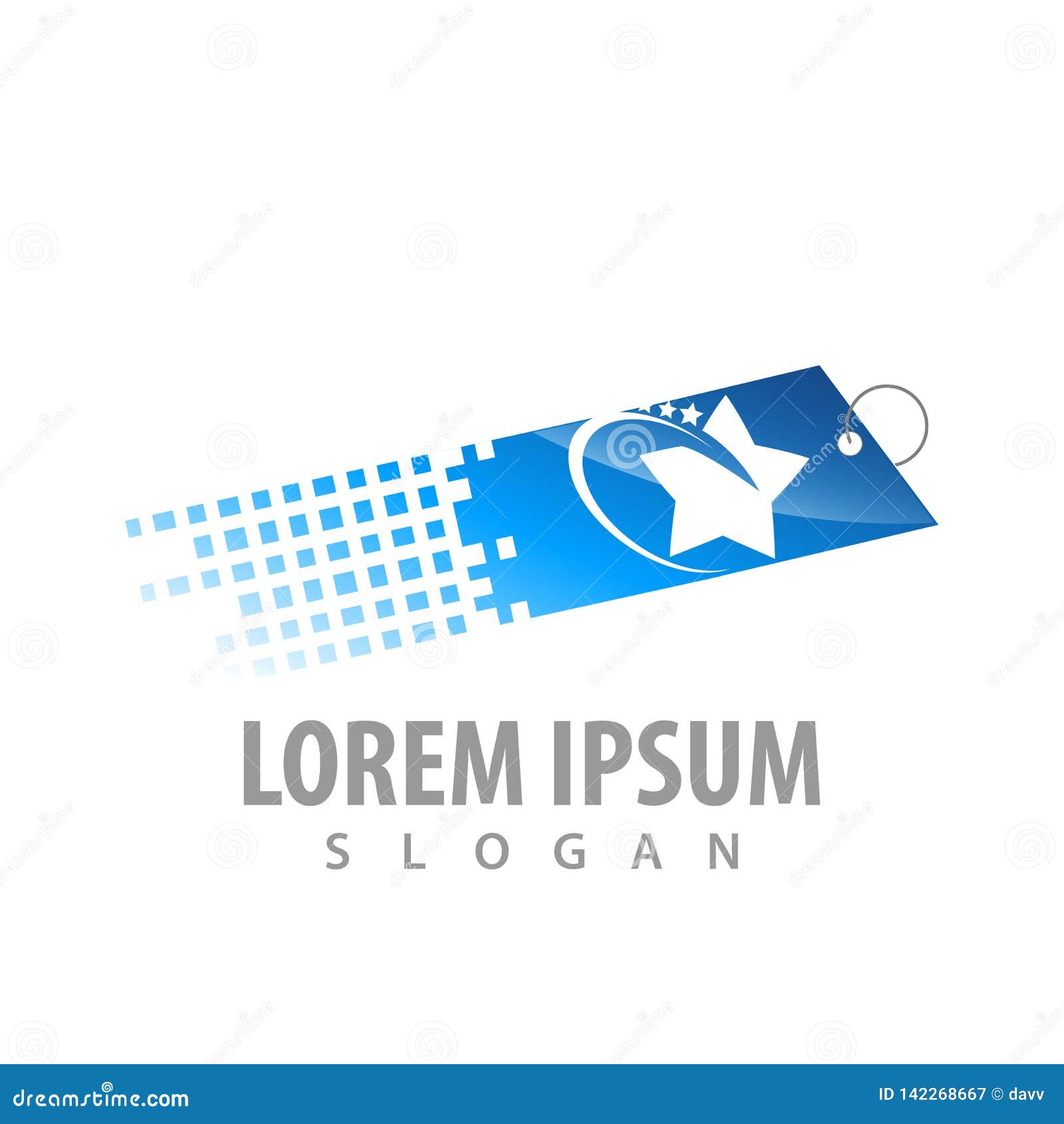 Digital Price Tag Label with Star Concept Design. Symbol Graphic ...