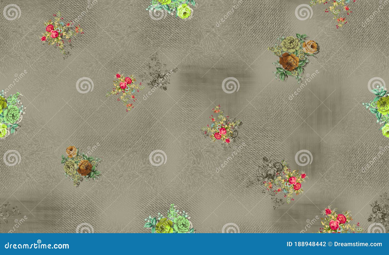 Digital Print Design All Over Illustration Abstract Stock Illustration ...