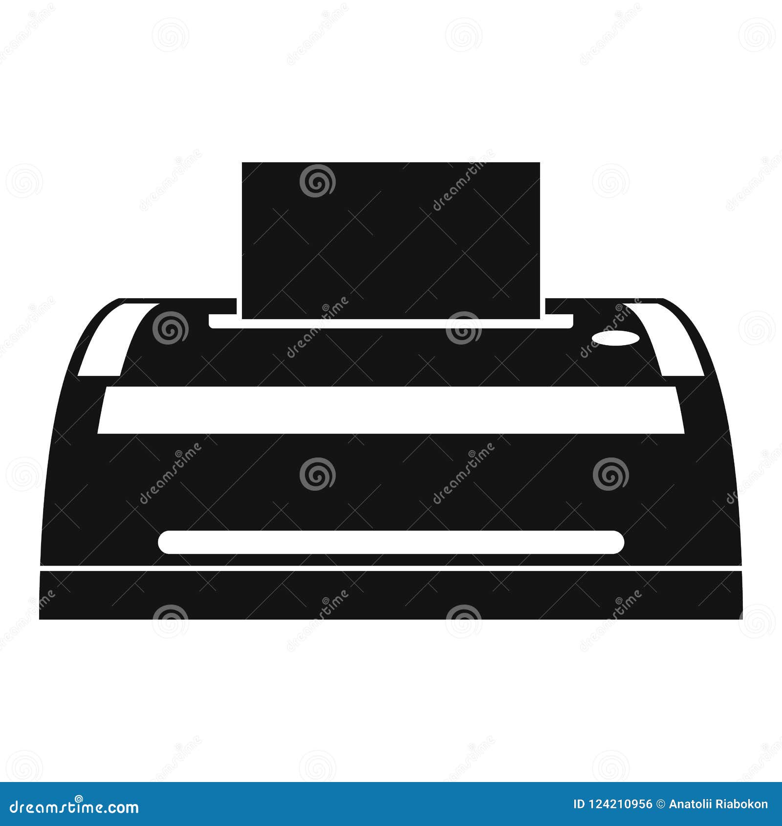 Digital Printer Icon, Simple Style Stock Illustration - Illustration of ...