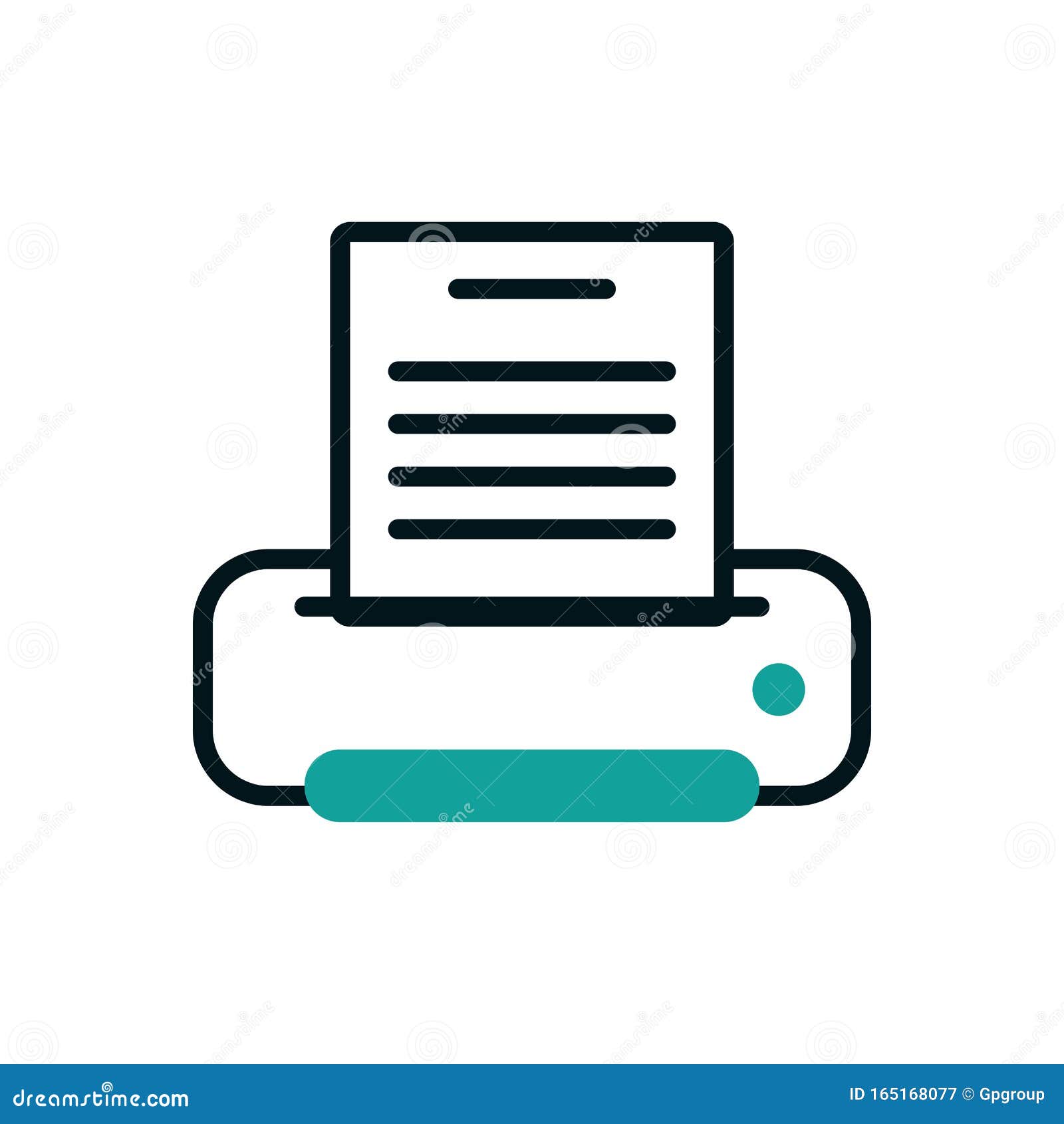 Digital Printer Icon Vector Design Stock Vector - Illustration of ...