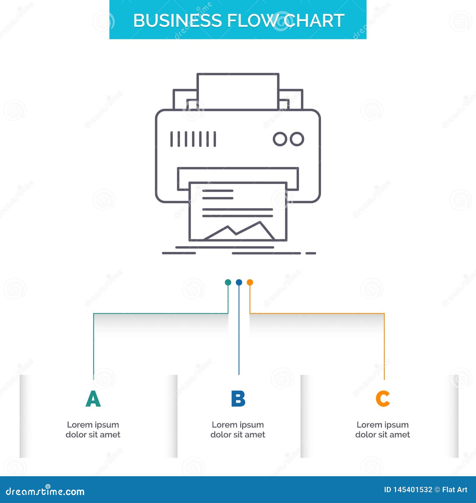 Digital, Printer, Printing, Hardware, Paper Business Flow Chart Design ...