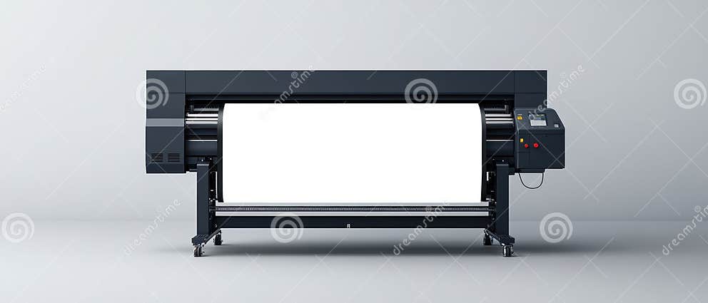 A Digital Printer Producing Large Banners and Posters Stock Photo ...